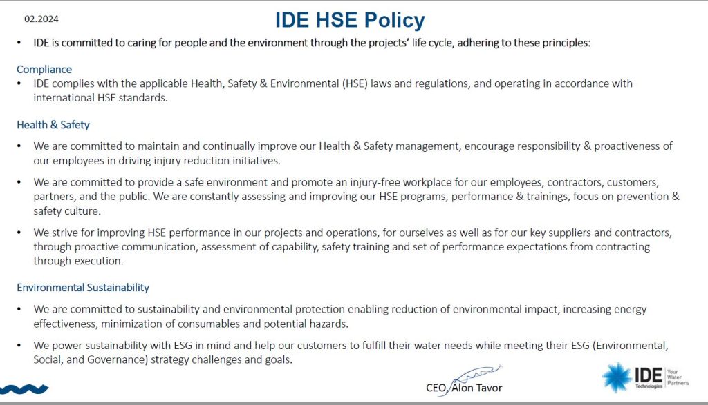 IDE HSE Policy | IDE Tech