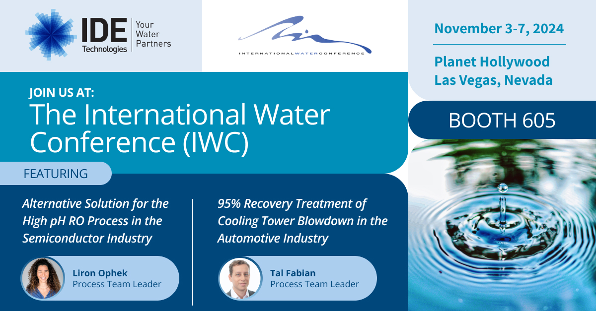The International Water Conference | Nov. 3-7 | IDE Tech